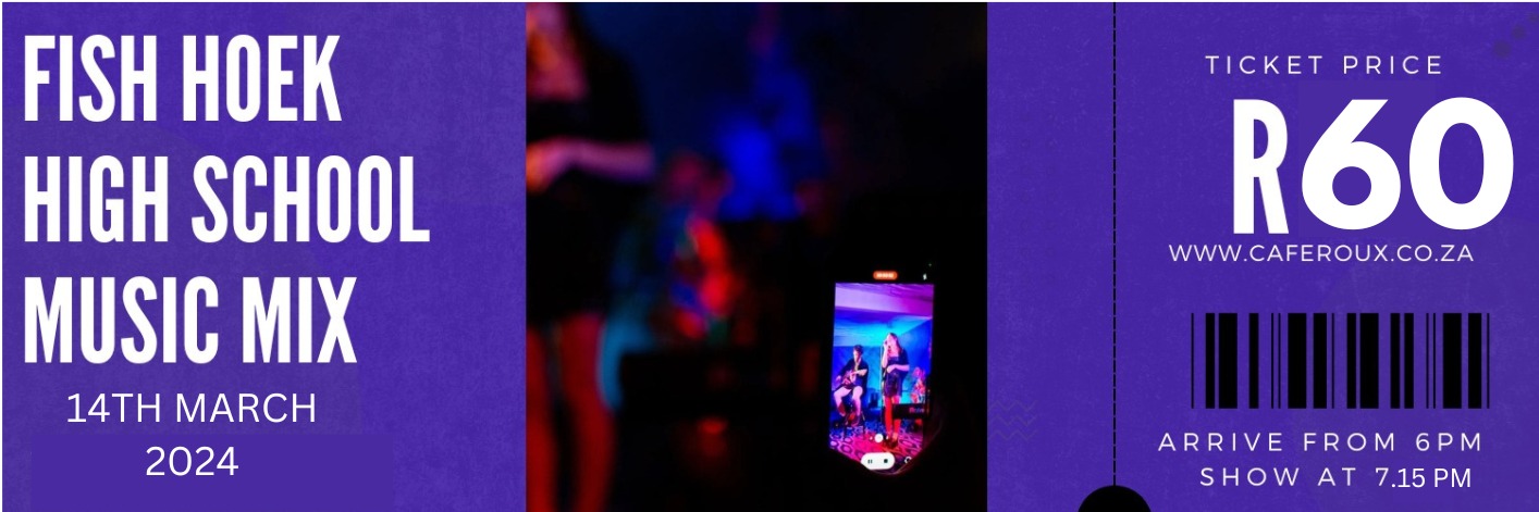 Book tickets for Fish Hoek High School MUSIC MIX!