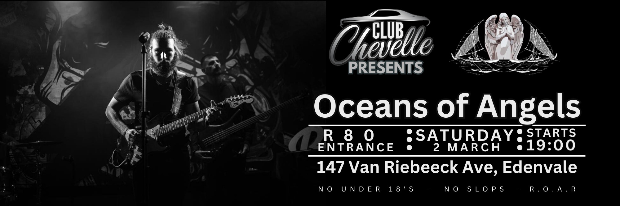 Book tickets for Oceans of Angels Live @ Club Chevelle