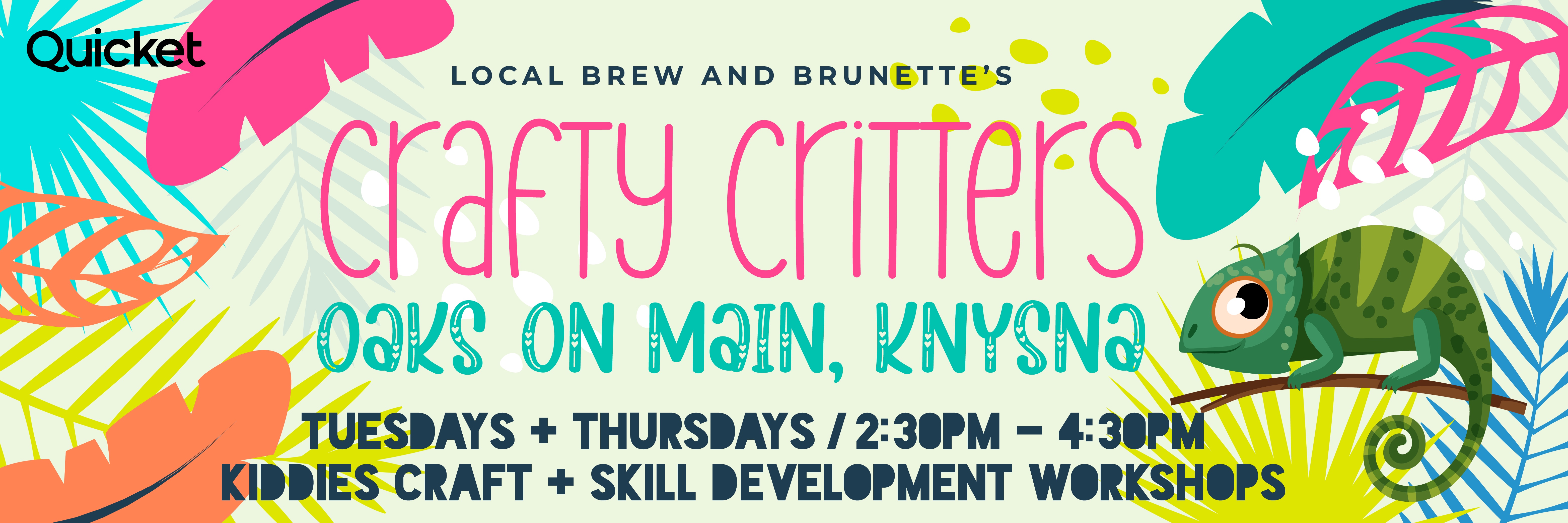 Book tickets for Crafty Critters' February Workshops