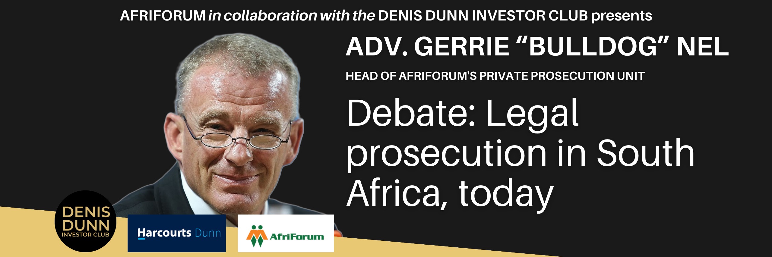 Book tickets for Debate: Legal prosecution in South Africa, today