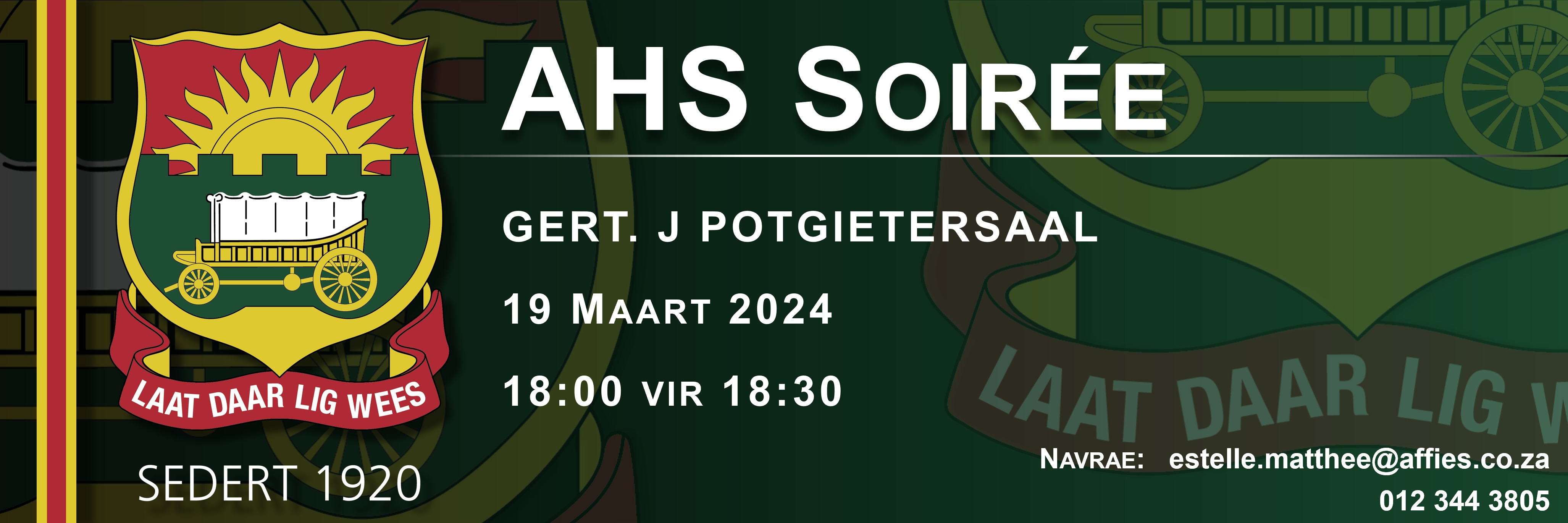 Book tickets for AHS SOIRÉE