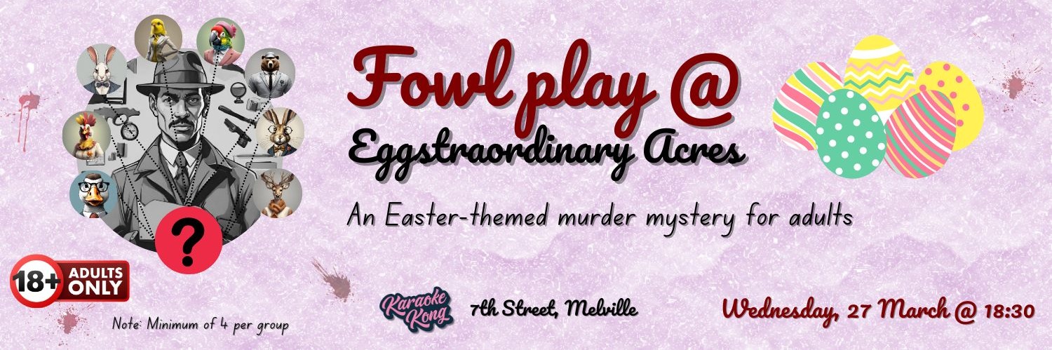 Book tickets for Easter Murder Mystery Night