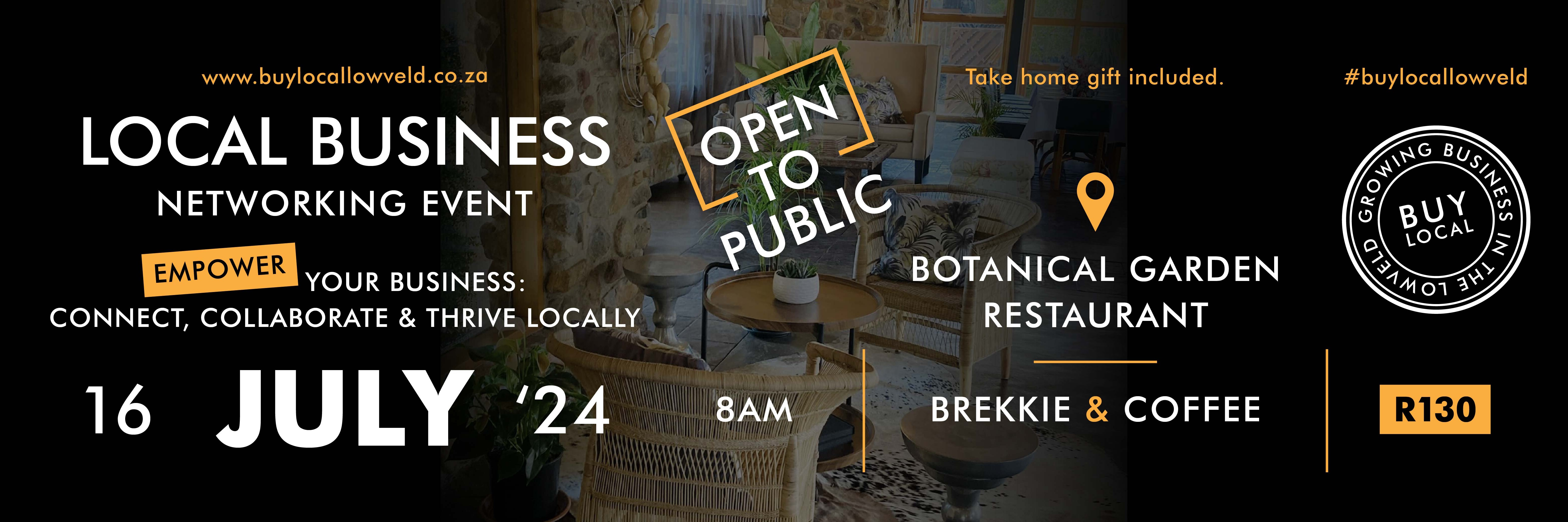 Book tickets for Buy Local Lowveld Networking Breakfast - Nelspruit