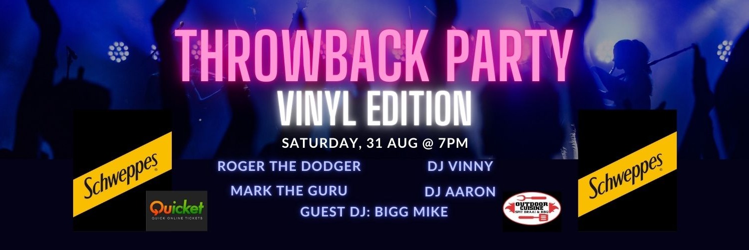 Book tickets for Throwback Party - VINYL Edition (SOLD OUT)