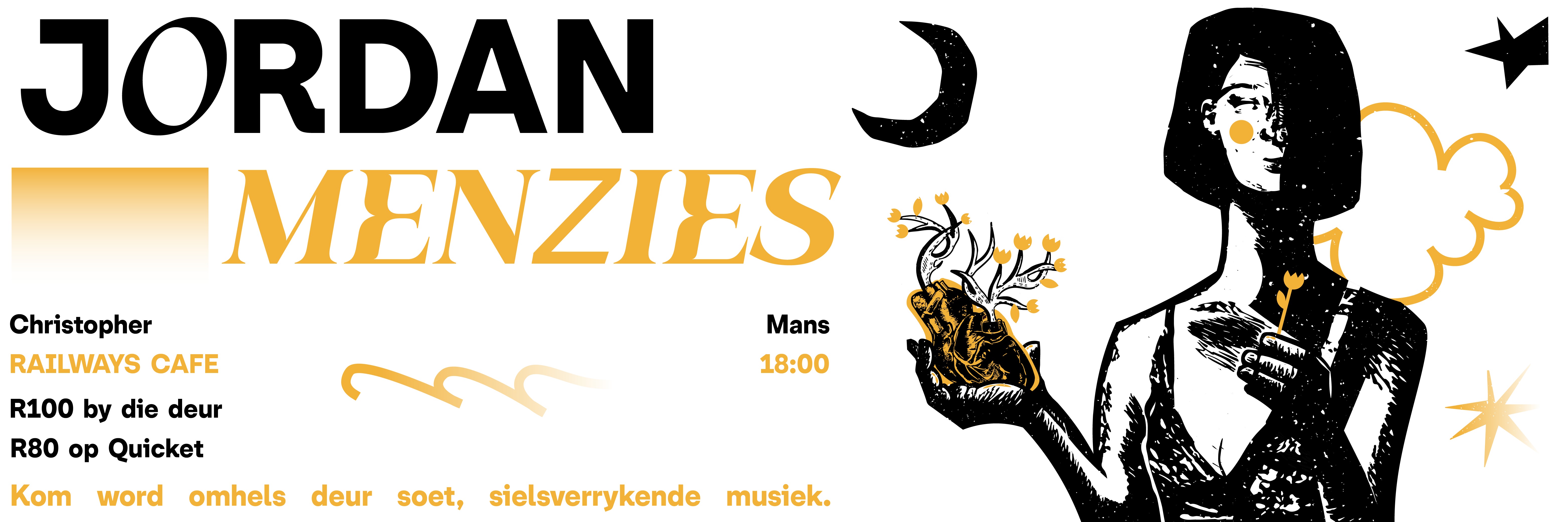 Book tickets for Jordan Menzies Live at Railways Cafe