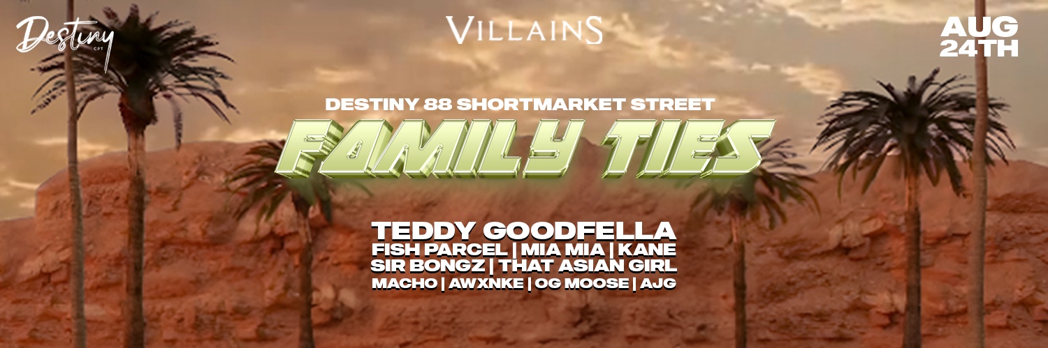 Book tickets for Family Ties by Villains