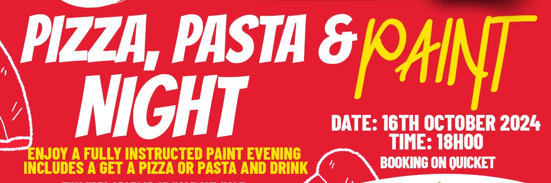 Book tickets for Pizza,Pasta and Paint Evening