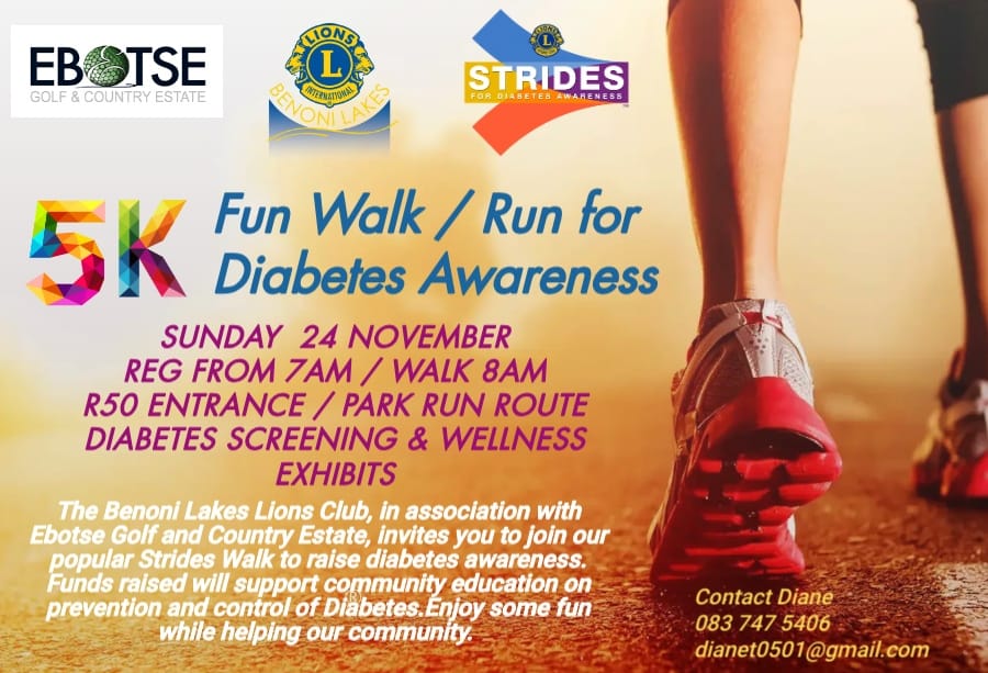 Book tickets for Strides Walk for Diabetes