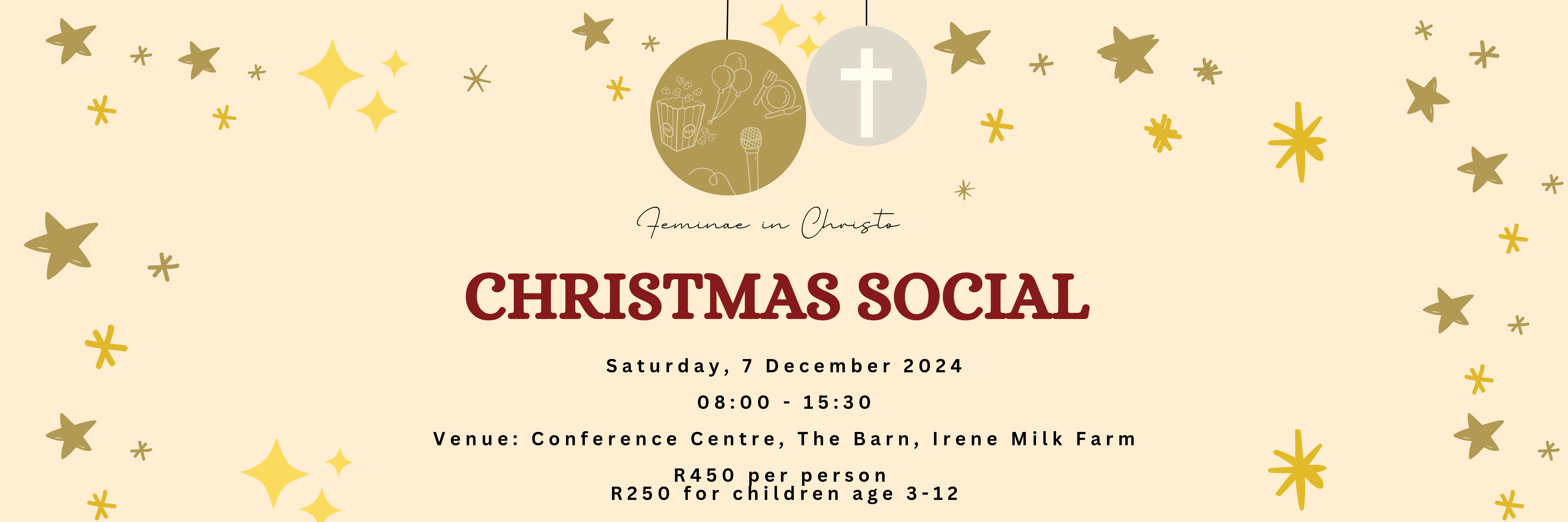 Book tickets for Feminae In Christo Family Christmas Social