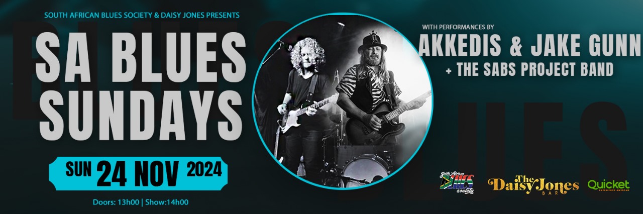 Book tickets for SA Blues Sundays Series Finale with Akkedis & Jake Gunn