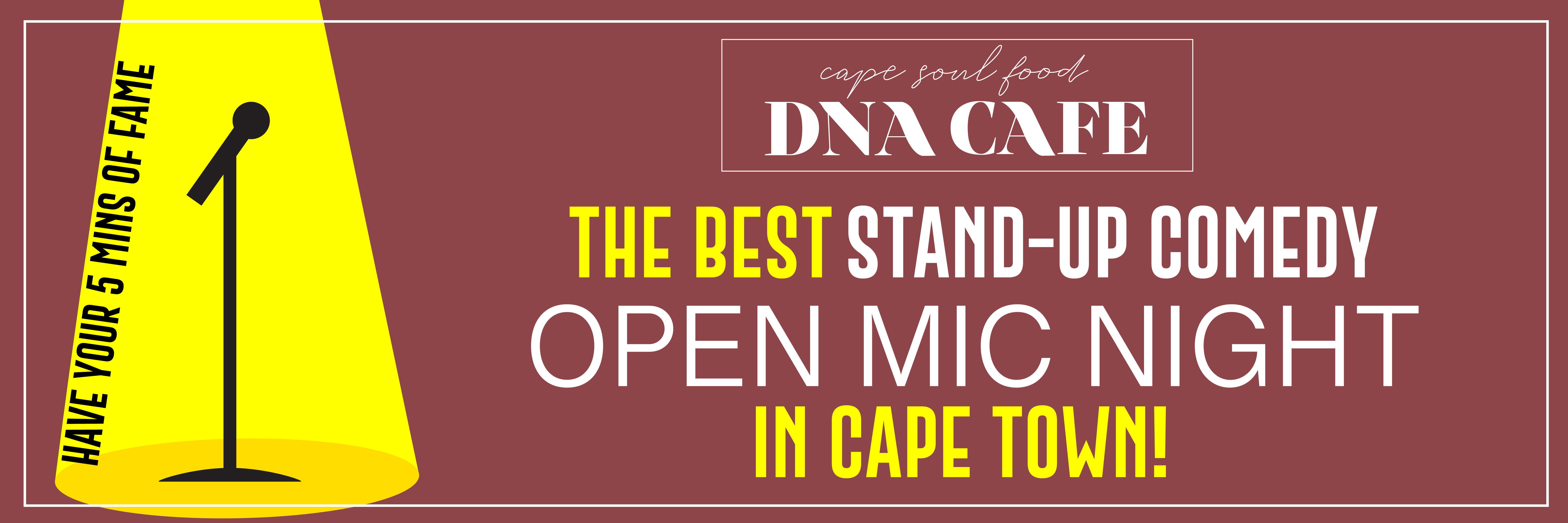 Book tickets for DNA Café: Stand-up Comedy Open Mic Night | 6 Dec 2024 (Final show of 2024)