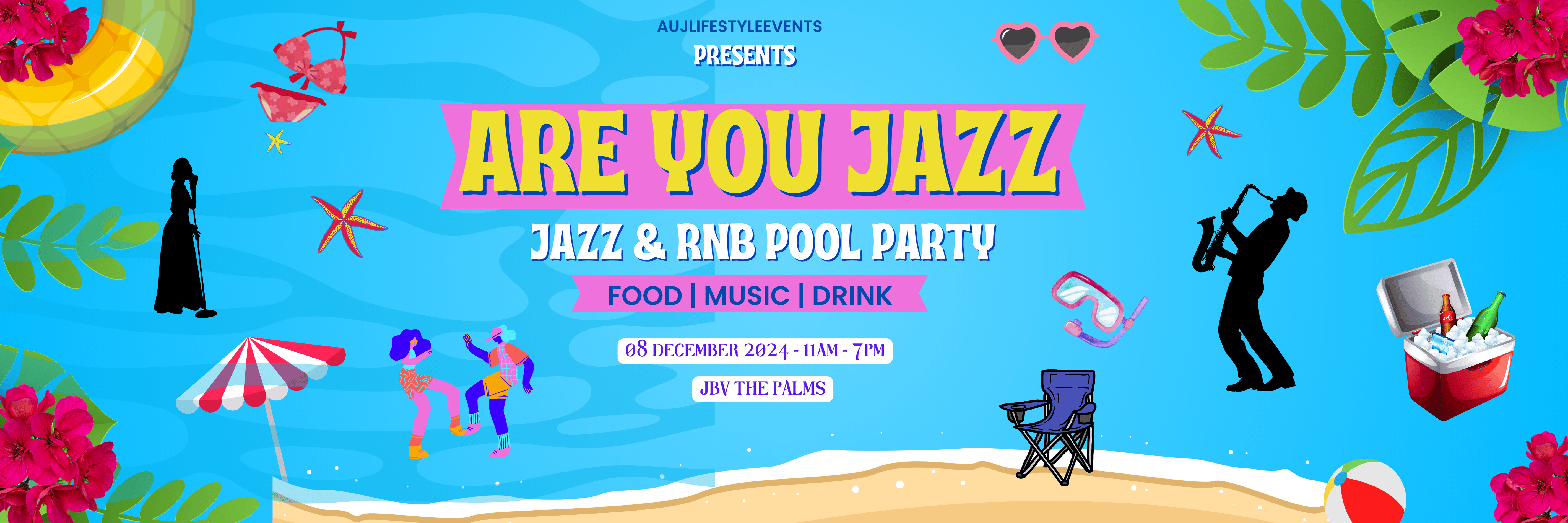 Book tickets for Are You Jazz - A private & exclusive Jazz & Rnb Pool Party