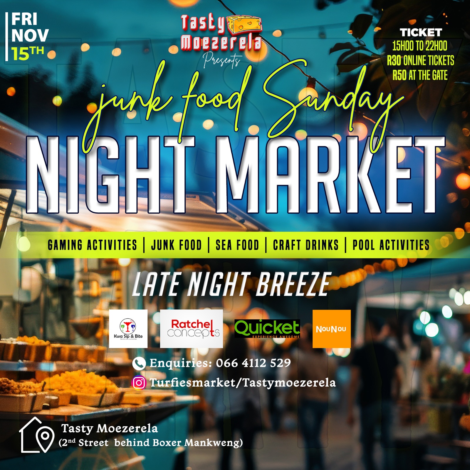 Book tickets for Junk Food Sundae(Night Market)