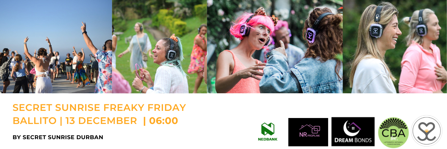 Book tickets for Secret Sunrise Durban - Secret Sunrise Freaky Friday