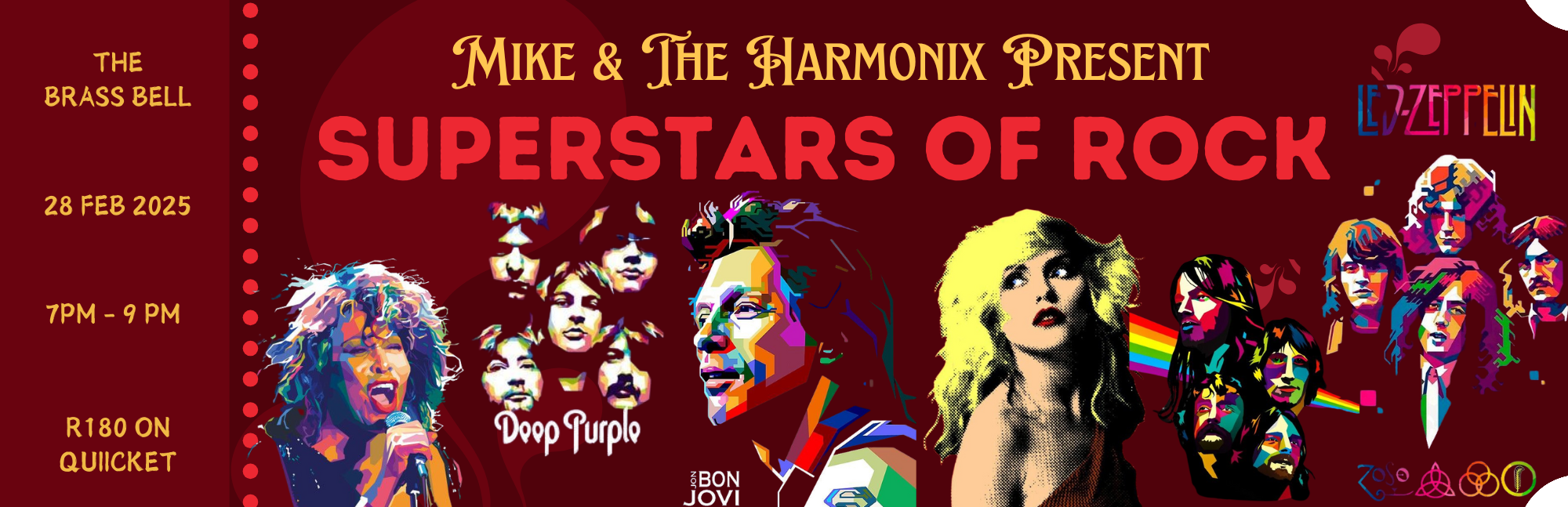 Book tickets for Mike McCully and The Harmonix presents Superstars of Rock