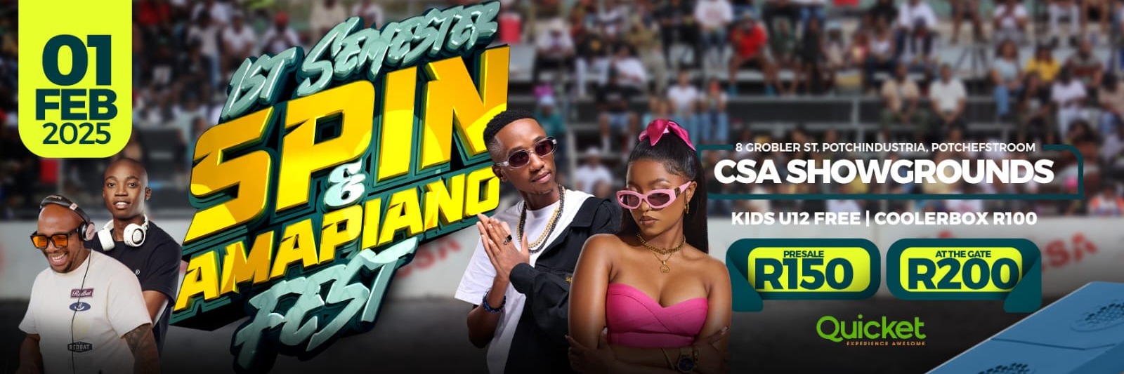 Book tickets for 1st Semester Spin & Amapiano Fest