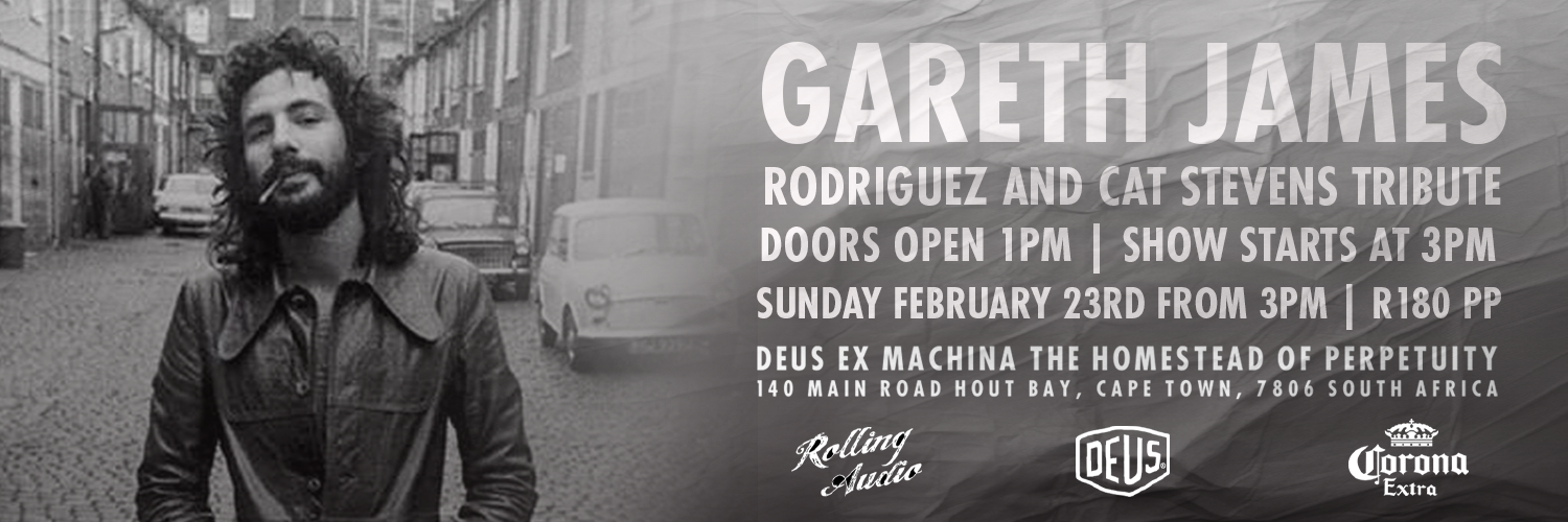Book tickets for Gareth James: Tribute to Cat Stevens and Rodriguez ...