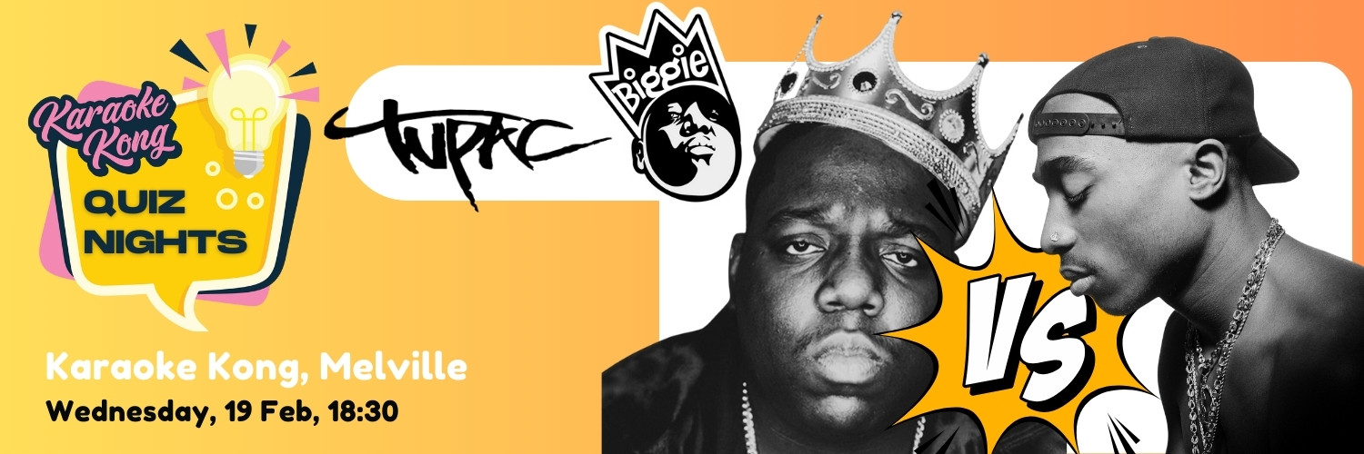 Book tickets for Tupac vs Biggie: Themed Quiz Night