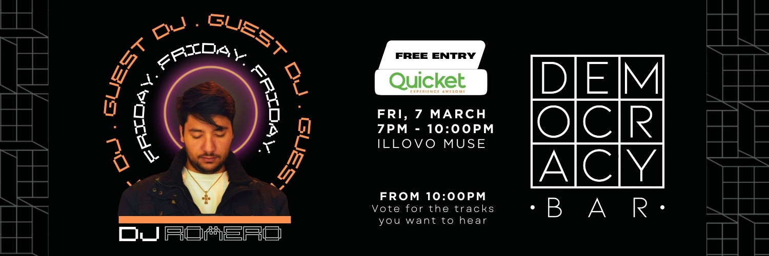 Book tickets for DJ Takover @ Democracy Bar: DJ Romero