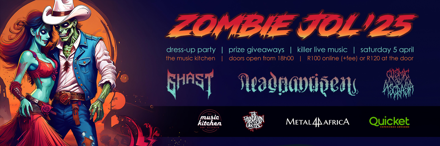 Book tickets for ZOMBIE JOL '25 - Dead Man Risen | Ghast | Cosmic ...