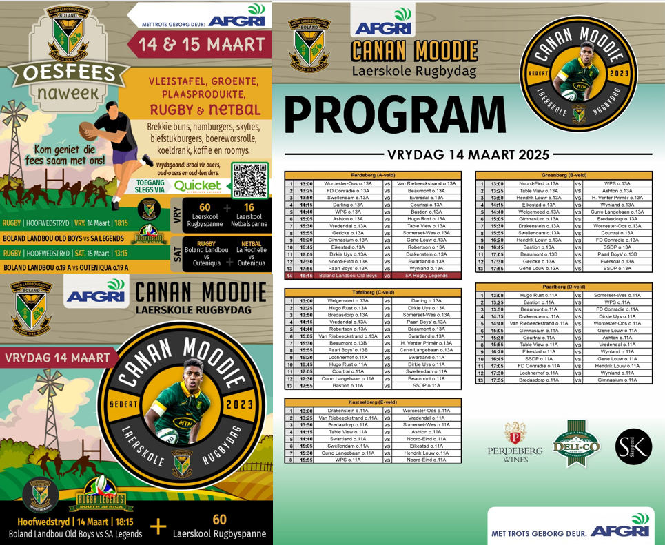 Book tickets for AFGRI Boland Landbouskool Oesfees Naweek