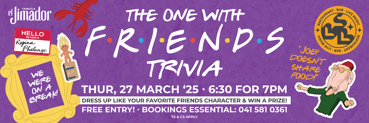 Book tickets for Friends Trivia