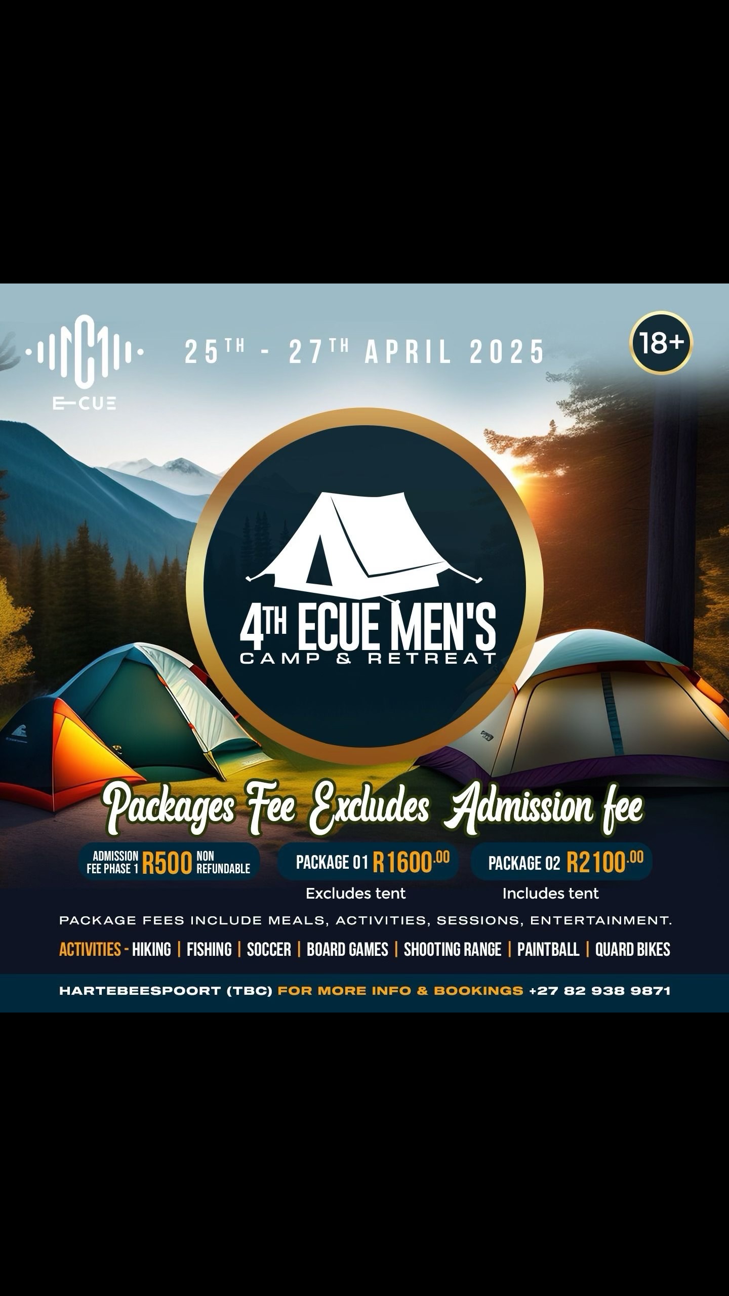 Book tickets for ECUE MENS CAMP 4.0