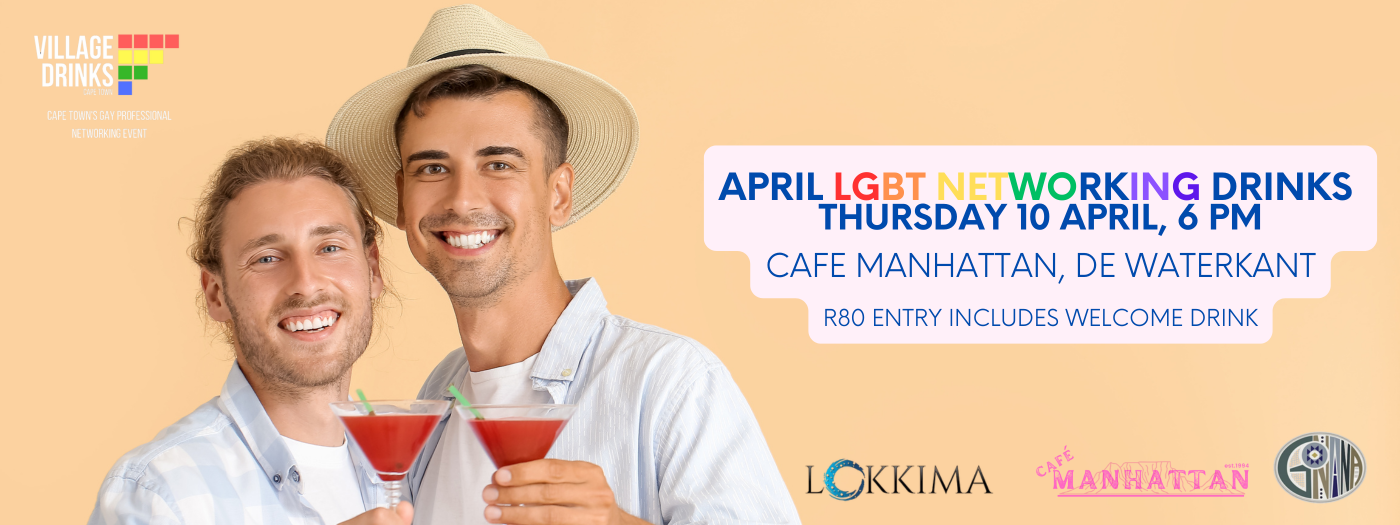 Book tickets for April LGBT Networking Drinks
