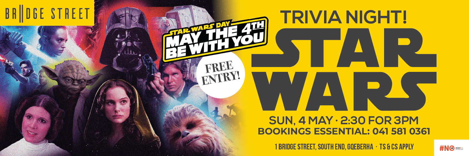 Book tickets for Star Wars Trivia: May The 4th Be With You
