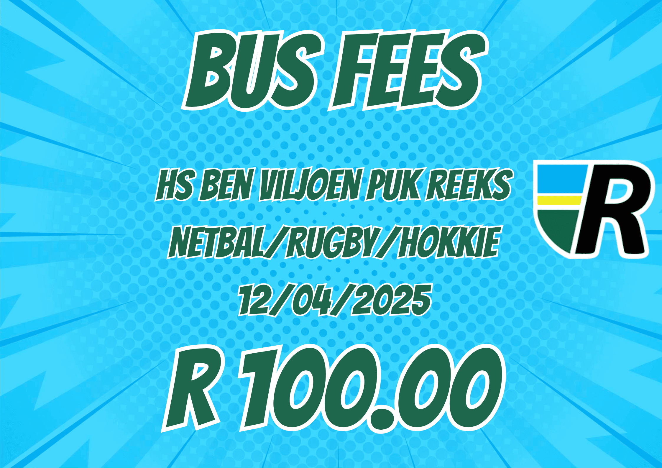 Book tickets for BUS FEES BEN VILJOEN PUK REEKS