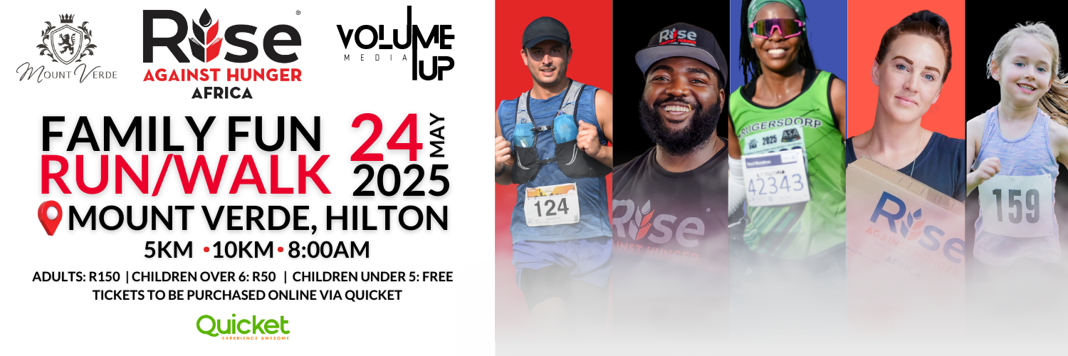 Book tickets for RISE AGAINST HUNGER AFRICA FAMILY FUN RUN