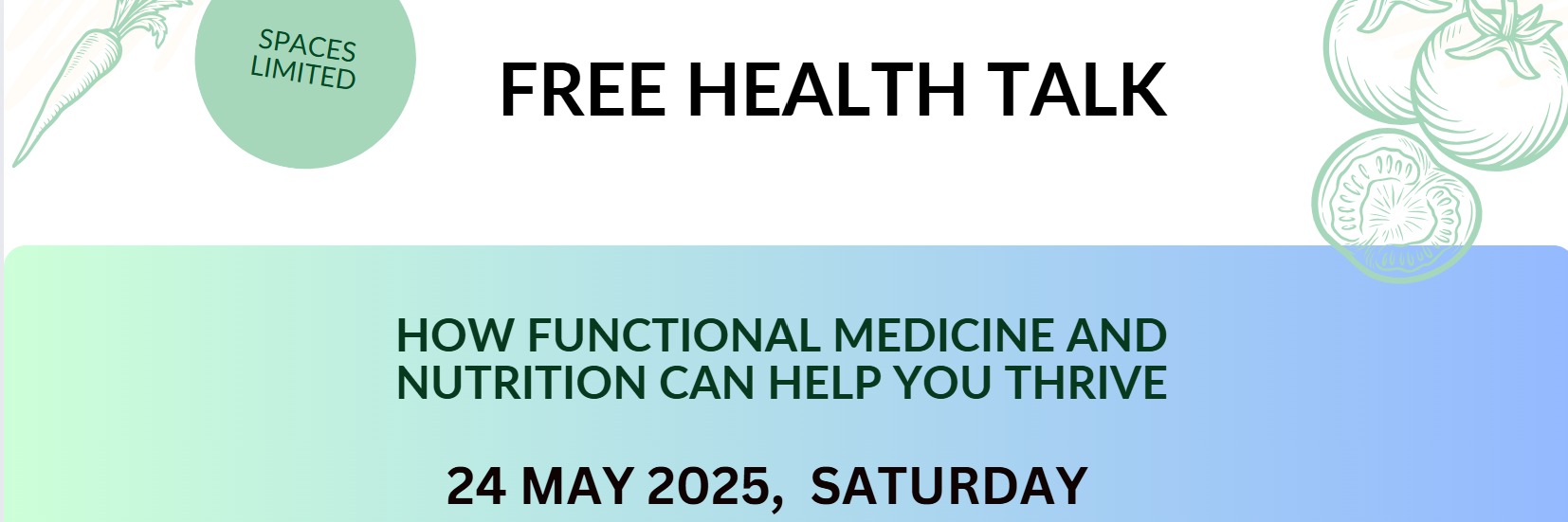 Book tickets for How functional medicine and nutrition can help you THRIVE!