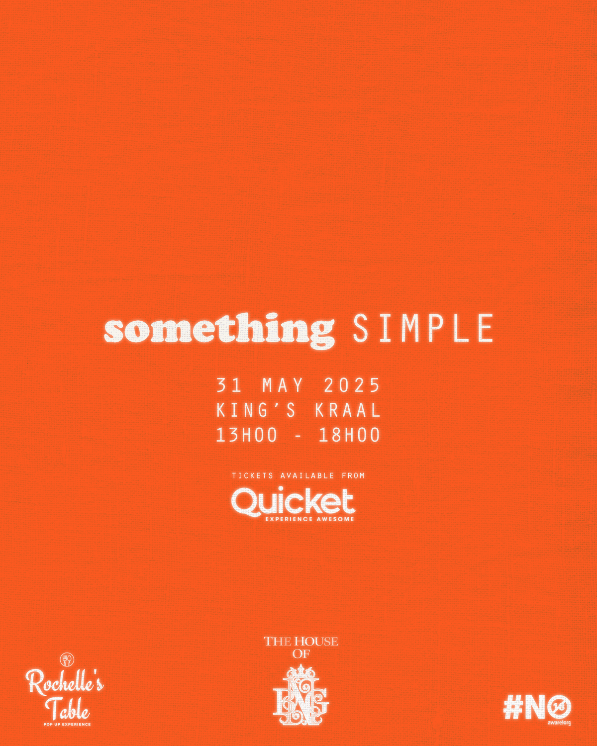 Book tickets for Rochelle's Table: Something Simple