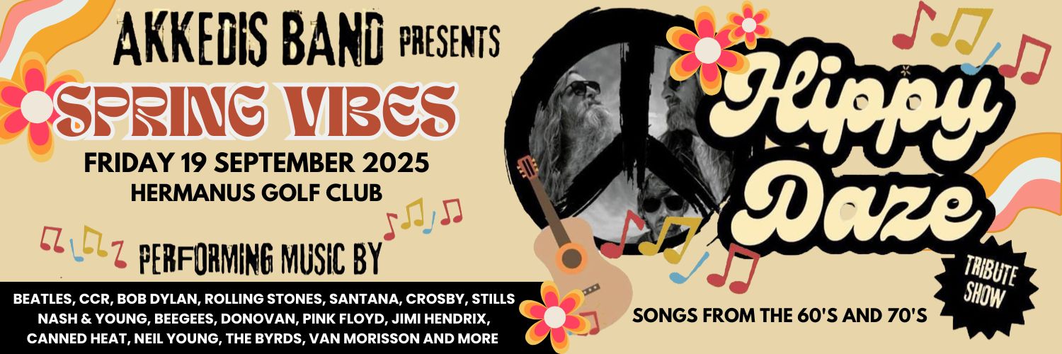 Book tickets for Hippy Daze at Hermanus Golf Club