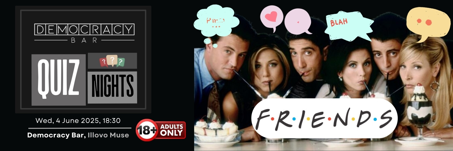 Book tickets for Friends Themed Quiz Night