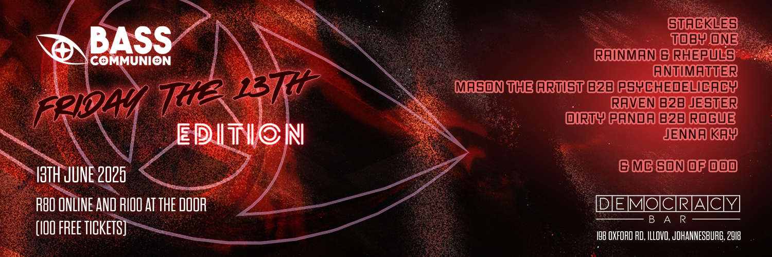 Book tickets for Bass Communion - Friday the 13th!!