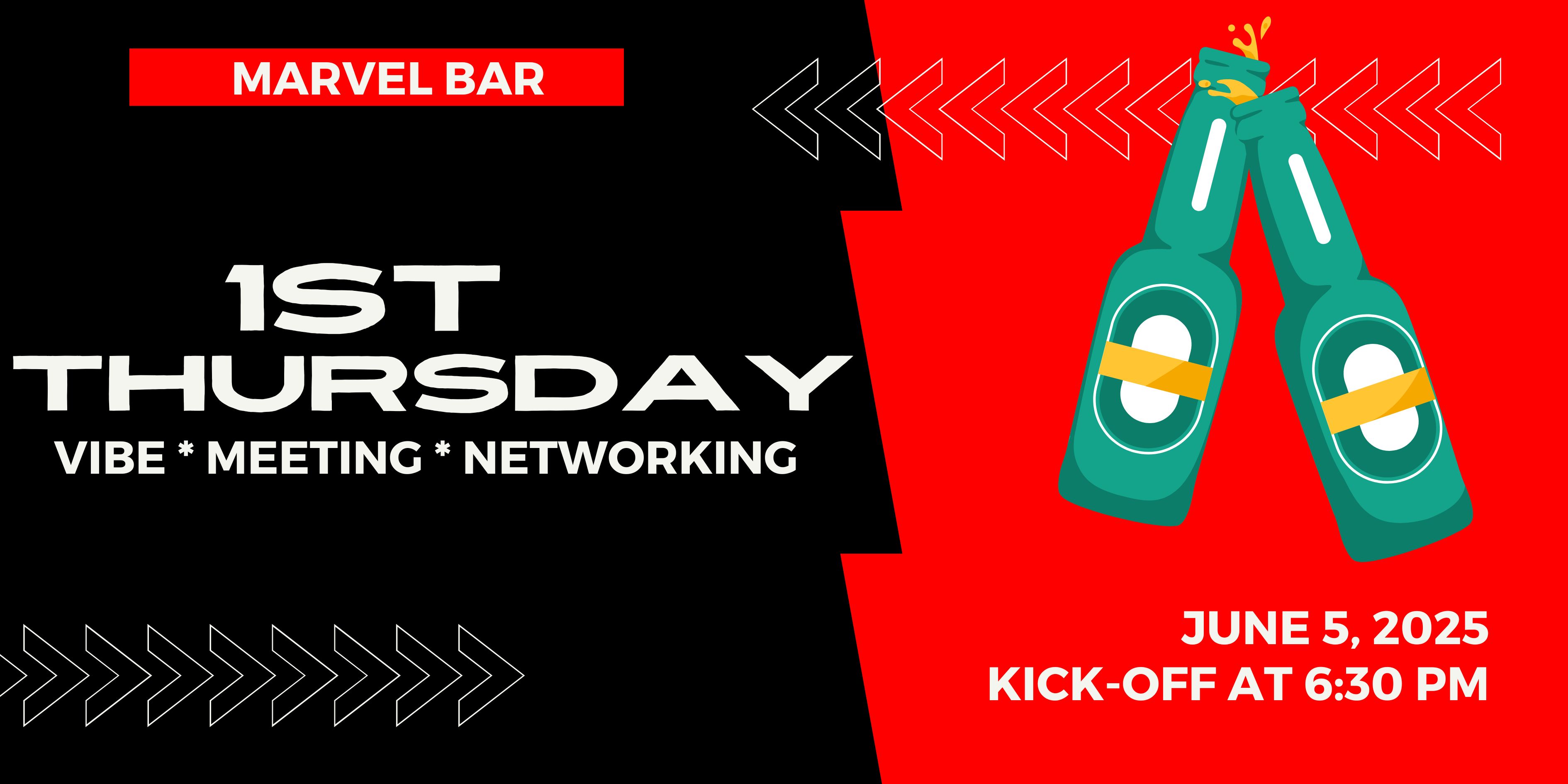 Book tickets for 1st Thursday Marvel bar Longstreet