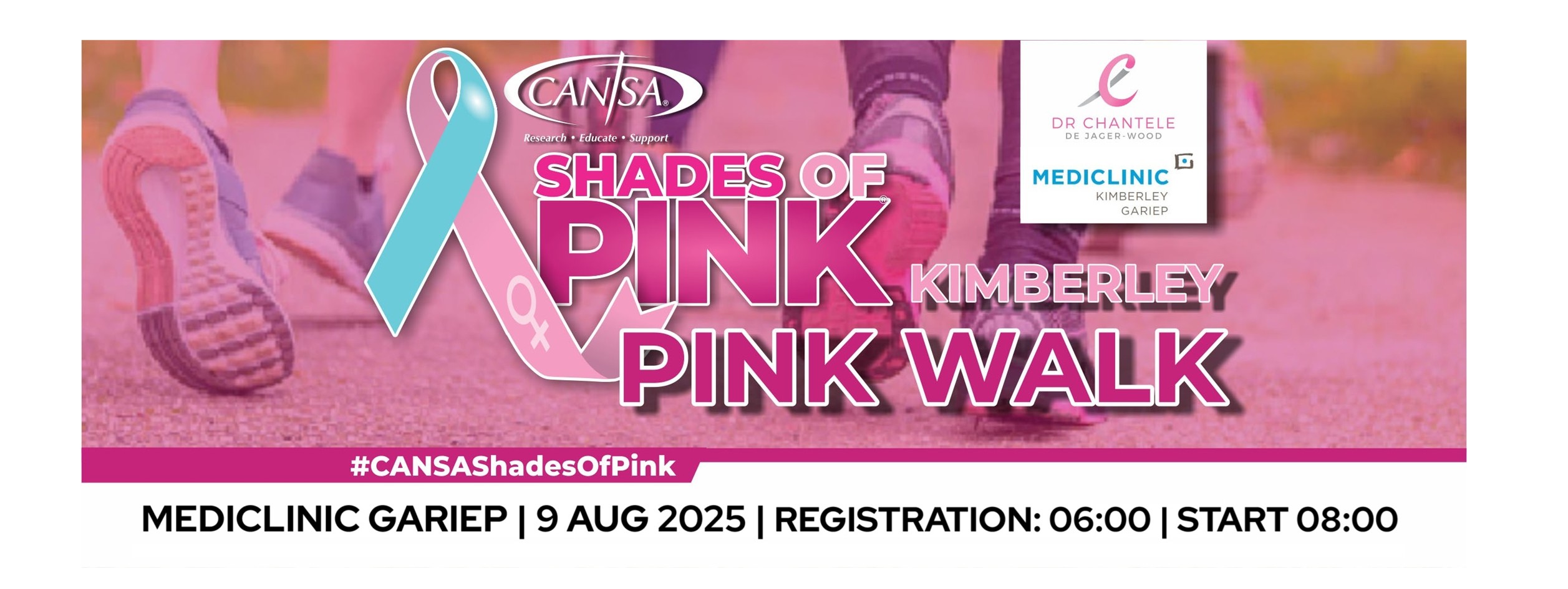 Book tickets for CANSA Shades of Pink Walk Kimberley 2025