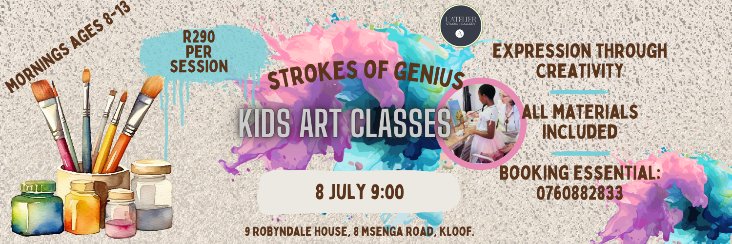 Book tickets for Strokes of Genius Art Class for Kids