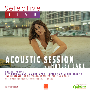 Acoustic Sessions with Hayley Jade | Event Booking | FindMy