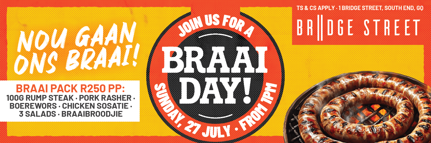 Book tickets for Bridge Street Braai Day