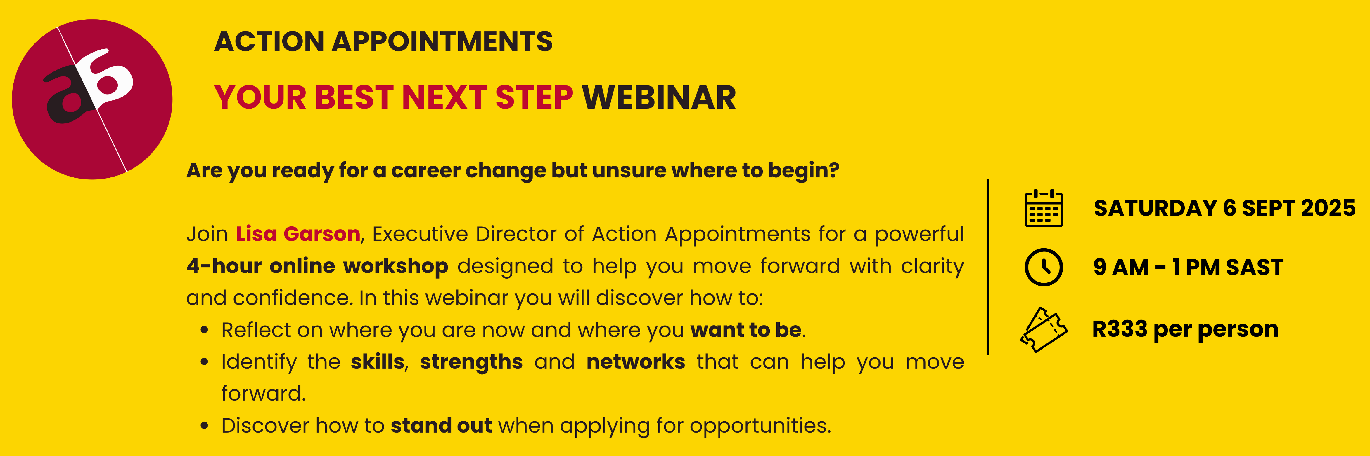 Book tickets for Best Next Step