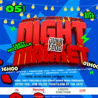 Book tickets for Junk Food Night Market( SHADES OF SUMMER)