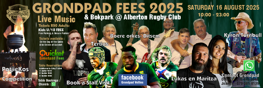 Book tickets for Grondpad Fees 2025