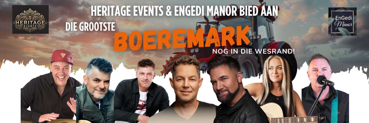 Book tickets for Die GROOTSTE Boeremark nog in die Wesrand!