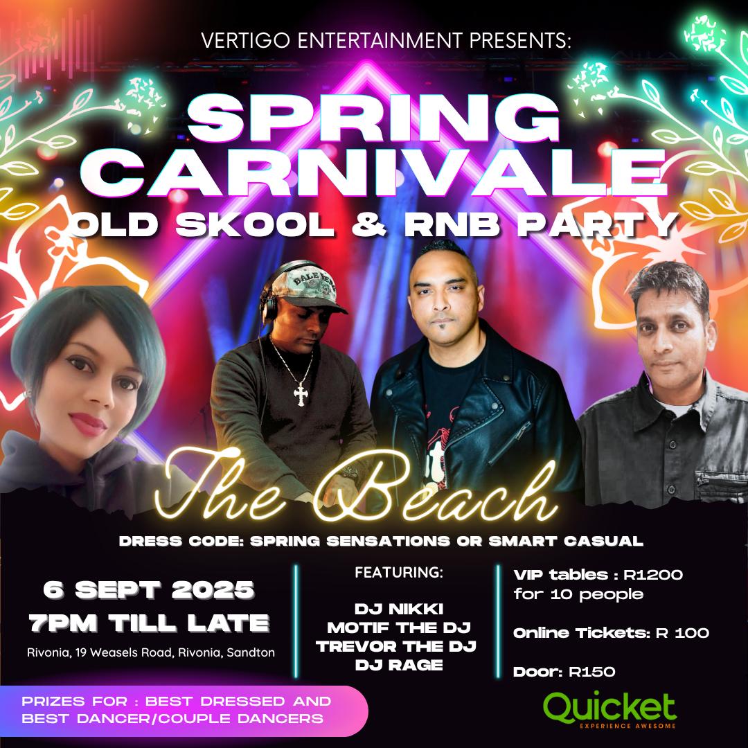 Book tickets for Spring Carnivale - OLD SCHOOL & RnB Party