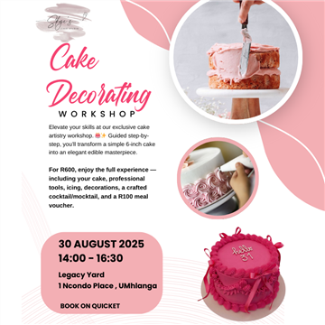 Sip & Swirl Cake Decorating Wokshop | Event Booking | FindMy