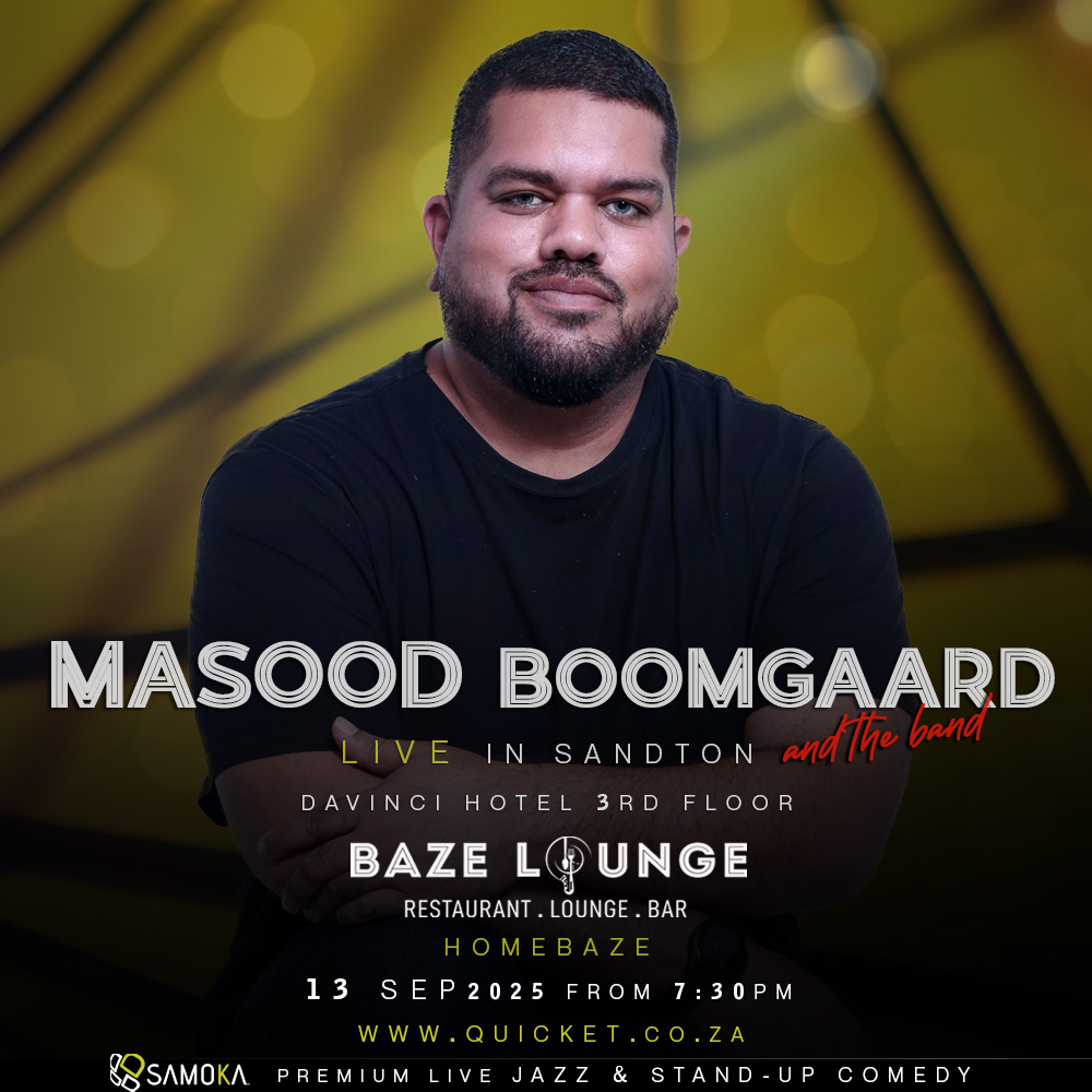 Book tickets for LIVE Jazz & Comedy with Masood Boomgaard & The Band at ...