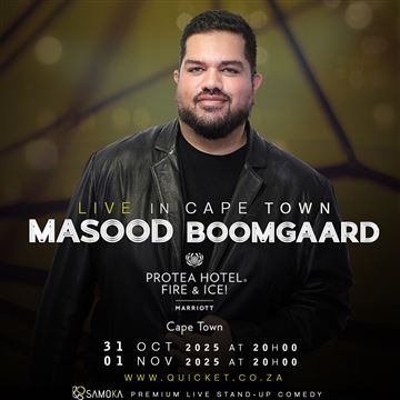 Masood Boomgaard LIVE in Cape Town at The Protea Hotel Fire