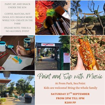 Paint and Sip : Prom Park Sea Point | Event Booking | FindMy